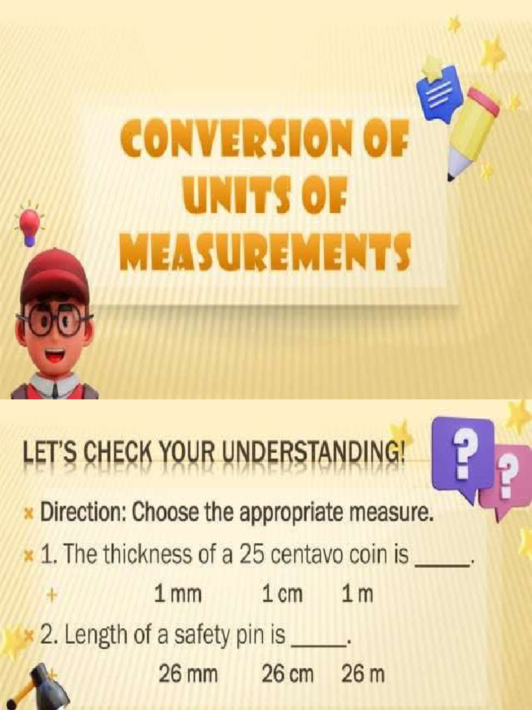 Conversion of Unit of Measure | PDF