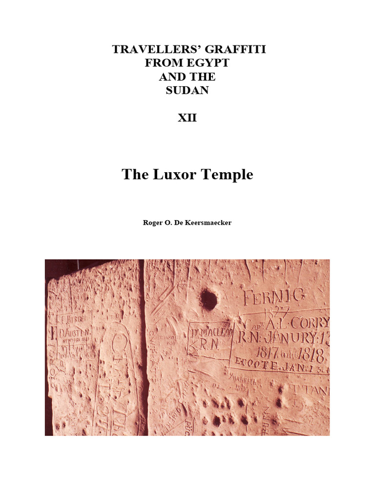 Luxor Temple Travelers' Graffiti | PDF