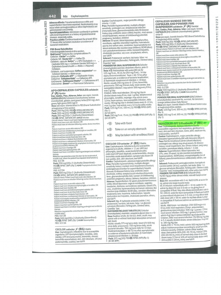 Cefazolin MIMS Page | PDF