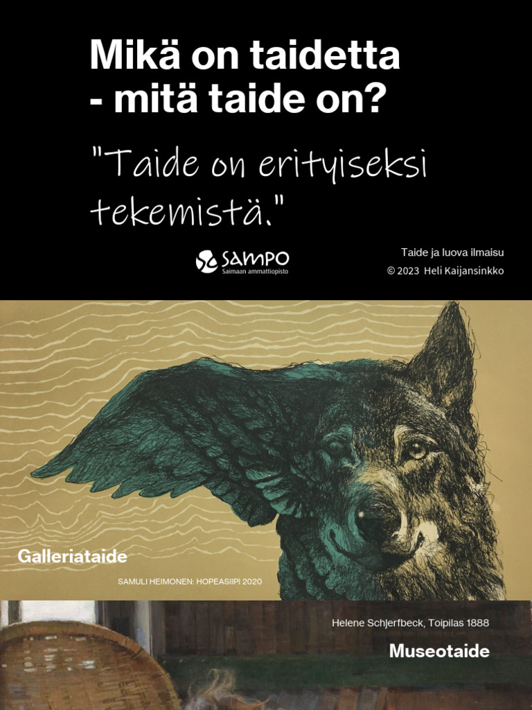Mitä Taide On | PDF