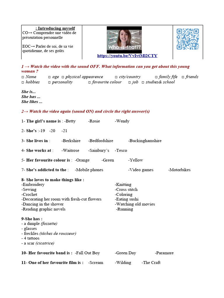 Introducing Myself | PDF