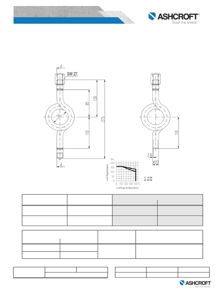 Water Syphon Specifications for Pressure Gauges | PDF | Transparent ...