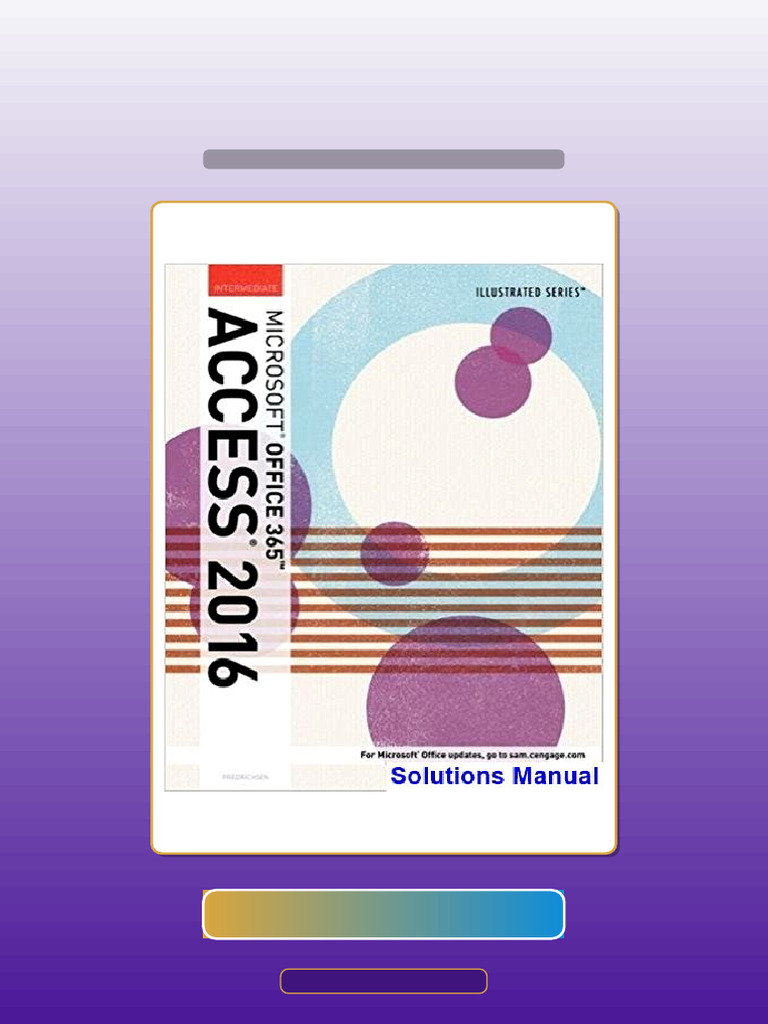 Illustrated Microsoft Office 365 and Access 2016 Intermediate 1st Edition Friedrichsen Ebook and ...