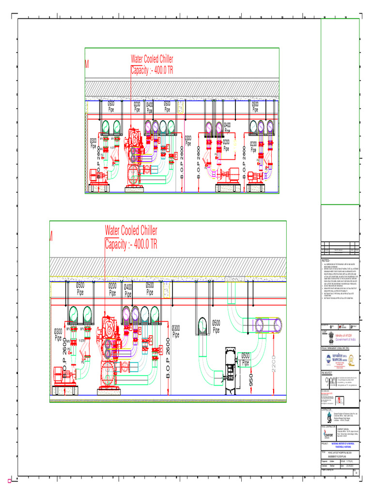 HVAC Layout for Hospital Basement Plan | PDF | Home Appliance ...