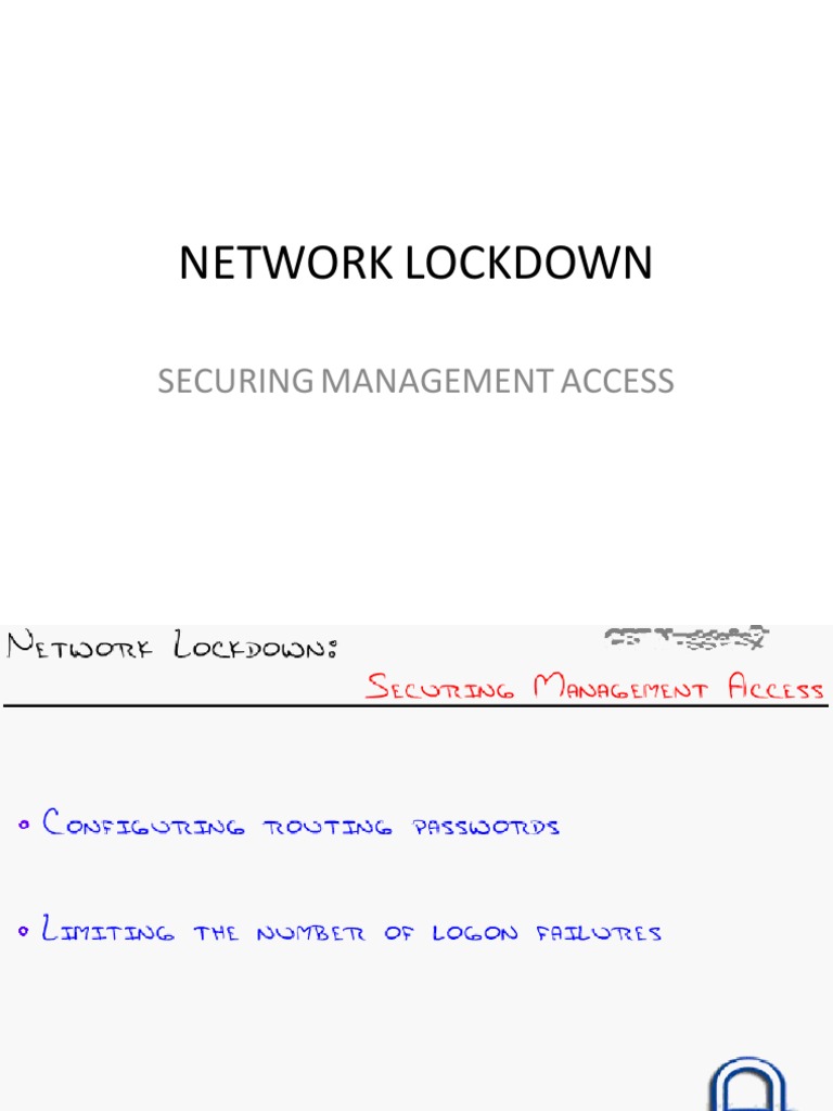 Network Lockdown Secure Access | PDF | Home & Garden