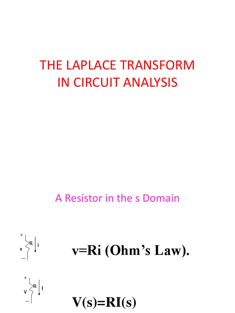 LAPLACE TRANSFORM CIRCUIT ANALYSIS | PDF | Electronics | Force