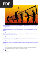 Throwball Rules | PDF | Games Of Physical Skill | Athletic Sports