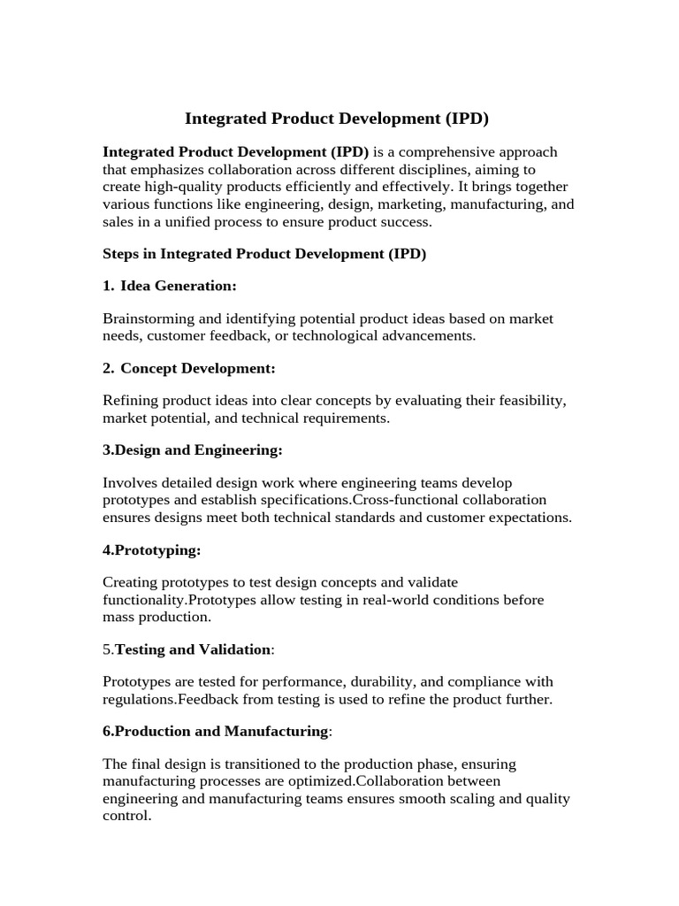 Ipd, Location - Production System | PDF | Supply Chain | Lean Manufacturing