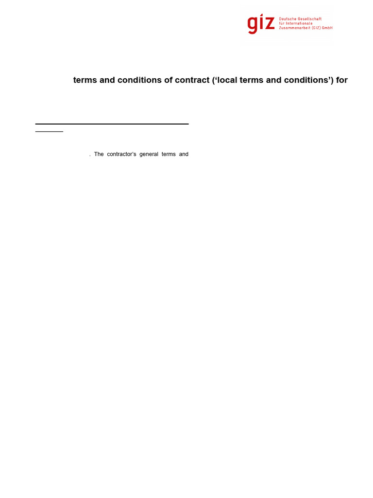 Annex 4 - General Terms and Conditions FCDO - 83497542 | PDF | Labour ...