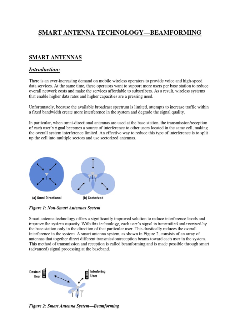Smart Antenna | PDF | Mimo | Broadcast Engineering