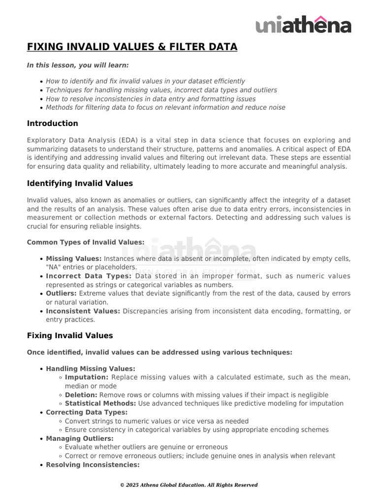 5.fixing Invalid Values & Filter Data | PDF | Outlier | Data
