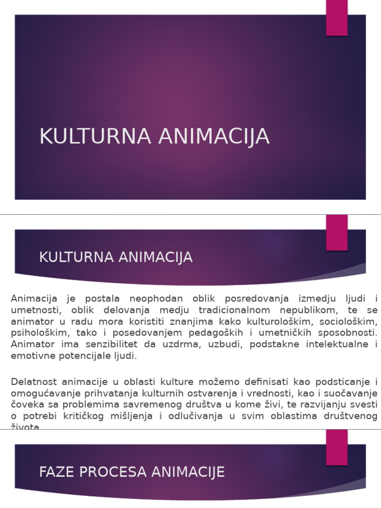Kulturna Animacija | PDF