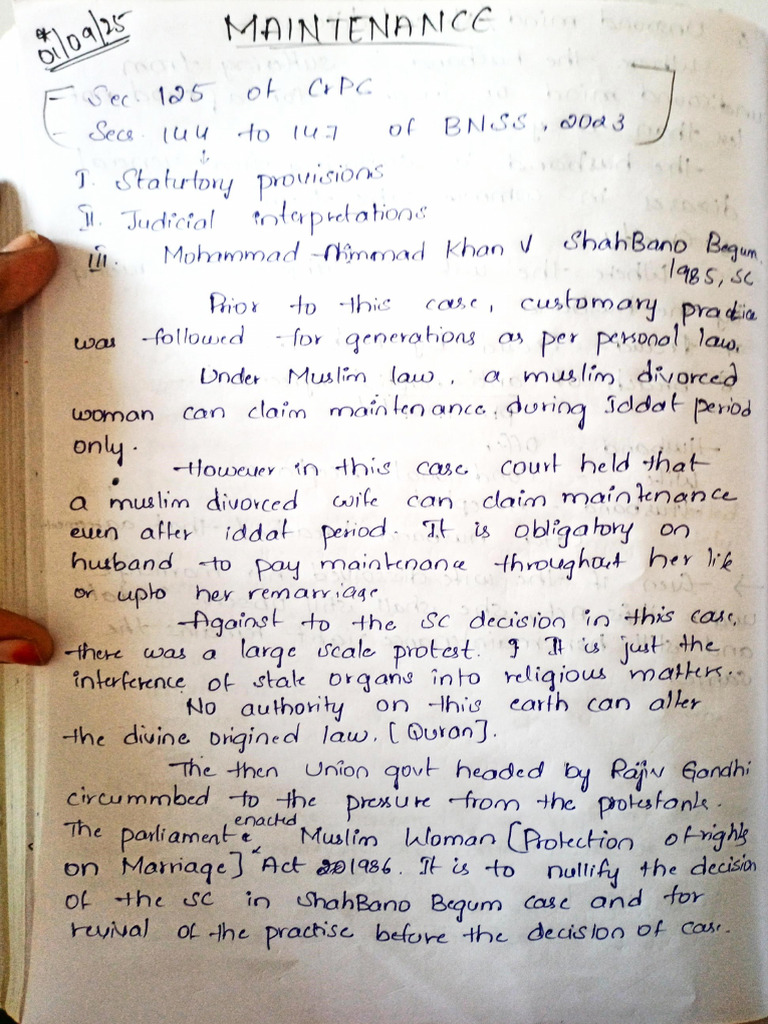 Muslim Maintenance | PDF