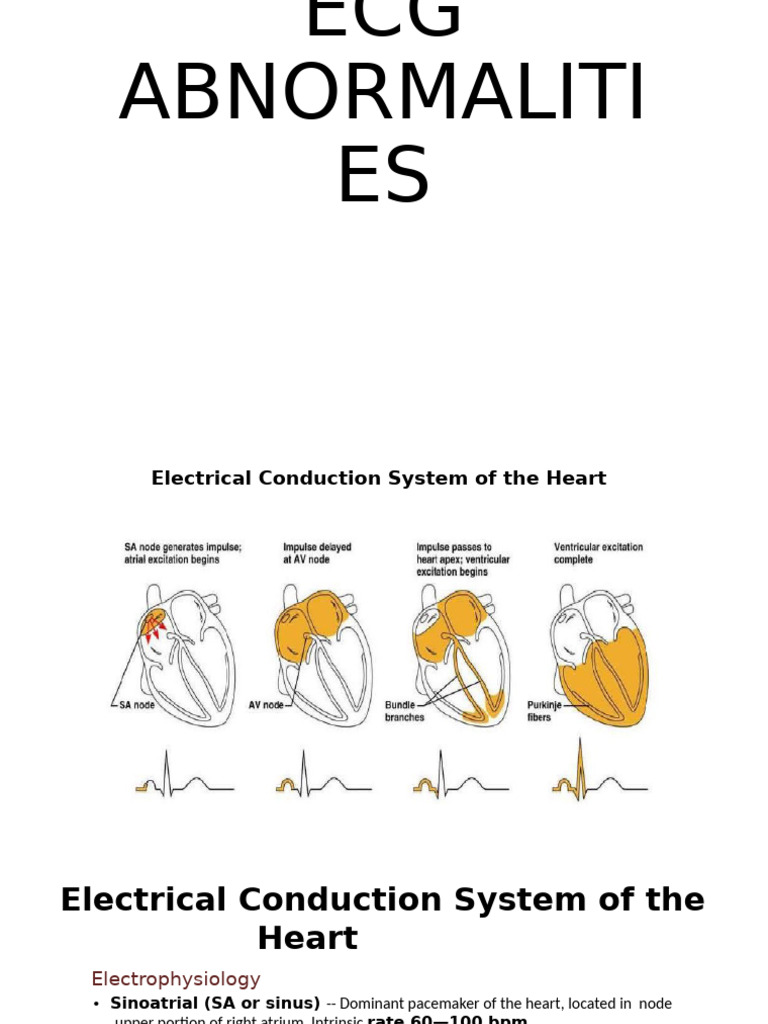 Understanding ECG and Heart Conduction | PDF | Electrocardiography ...