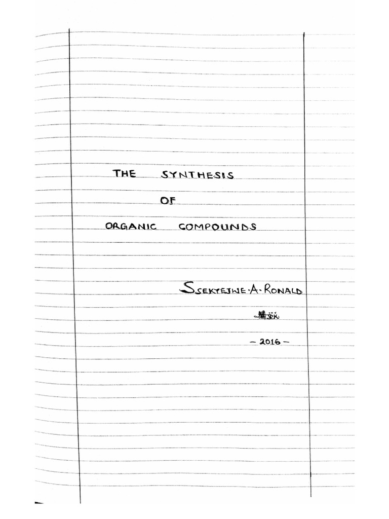 Organic Synthesis | PDF