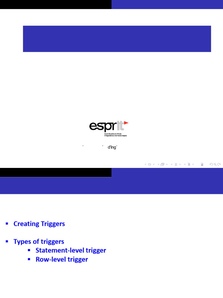 PLSQL - Chapter 5 Triggers | PDF | Pl/Sql | Computing