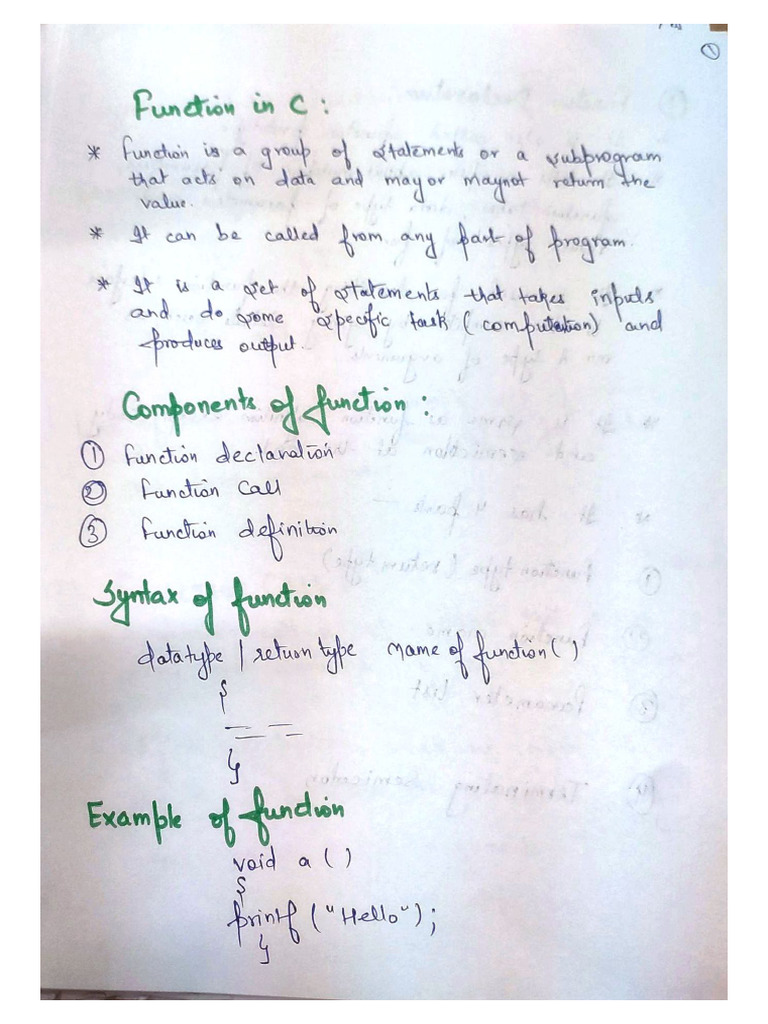 FuncTions in C | PDF
