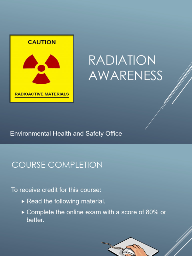 Radiation Awareness For Labs Course W 528 RD | PDF | Ionizing Radiation ...