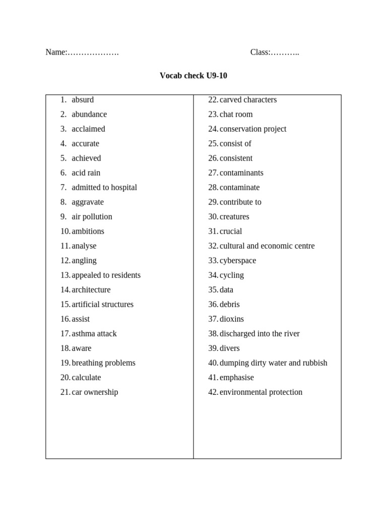 Unit 9-10 | PDF