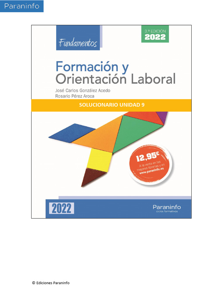 SOLUCIONARIO_FOL Fundamentos 3A ED 2022_ UNIDAD 9 | PDF | Almacén | Empleo