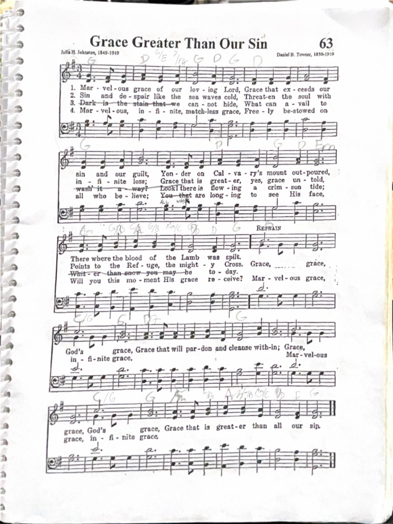 Grace Greater Than Our Sins | PDF
