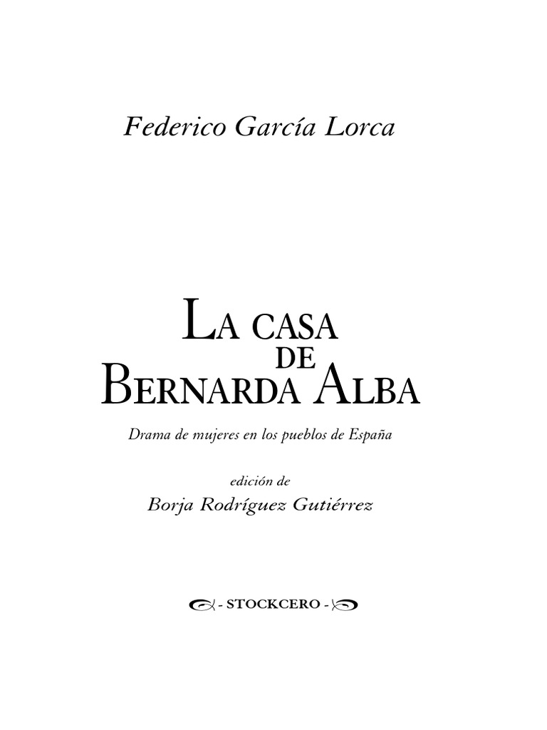 Casa de Bernarda Alba | PDF | Federico García Lorca | Teatro