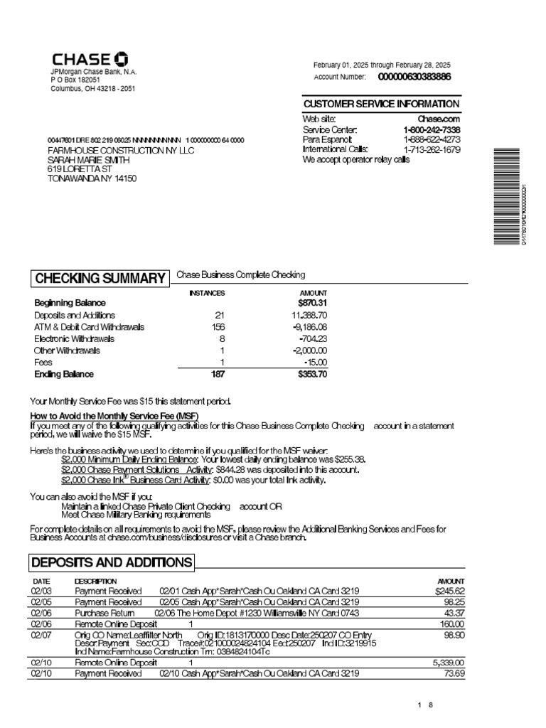Old 20250228 Statements 3886 | PDF | Debit Card | Banking Technology