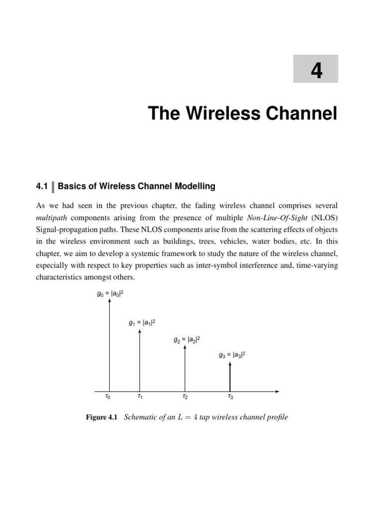 The Basics of Wireless Channel | PDF | Doppler Effect | Bandwidth ...