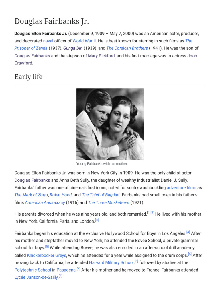 Douglas Fairbanks Jr. - Wikipedia | PDF
