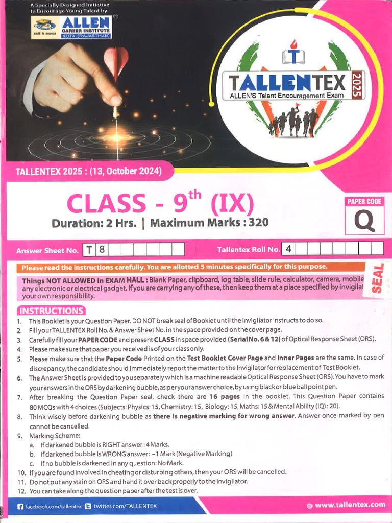 Class 9th | PDF