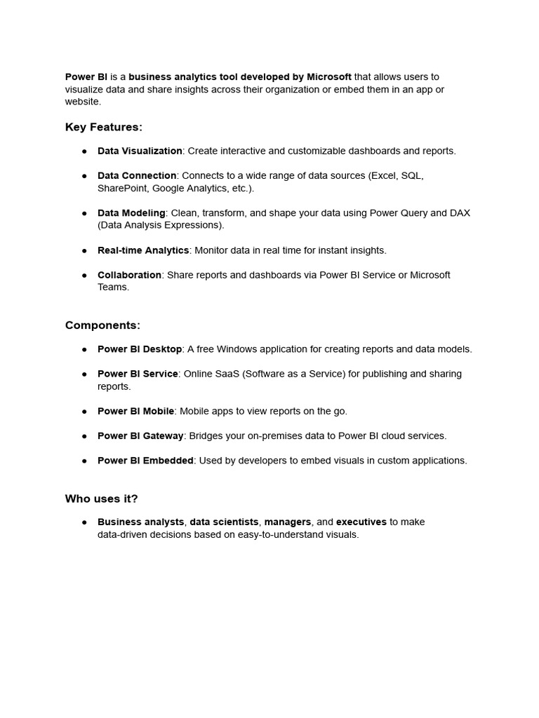 Power BI | PDF