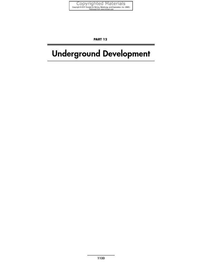 Underground Mine Planning Essentials | PDF | Mining | Net Present Value