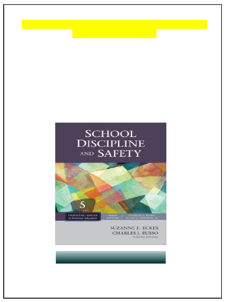 School Discipline and Safety 1st Edition Suzanne E. Eckes Available Full Chapters | PDF | Common Law