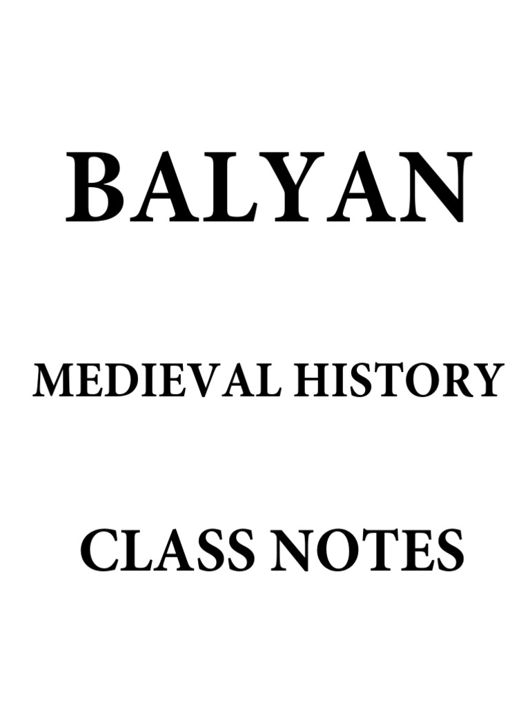 2.) Medieval India (Class Notes) - Unlocked | PDF