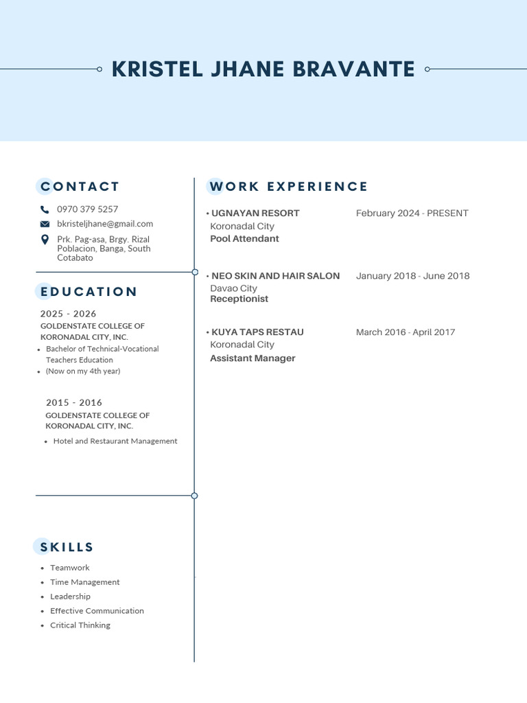 Blue Simple Professional CV Resume - 20250520 - 095909 - 0000 | PDF