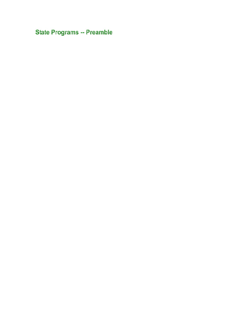 NOP State Programs Preamble | PDF | Regulatory Compliance | Government