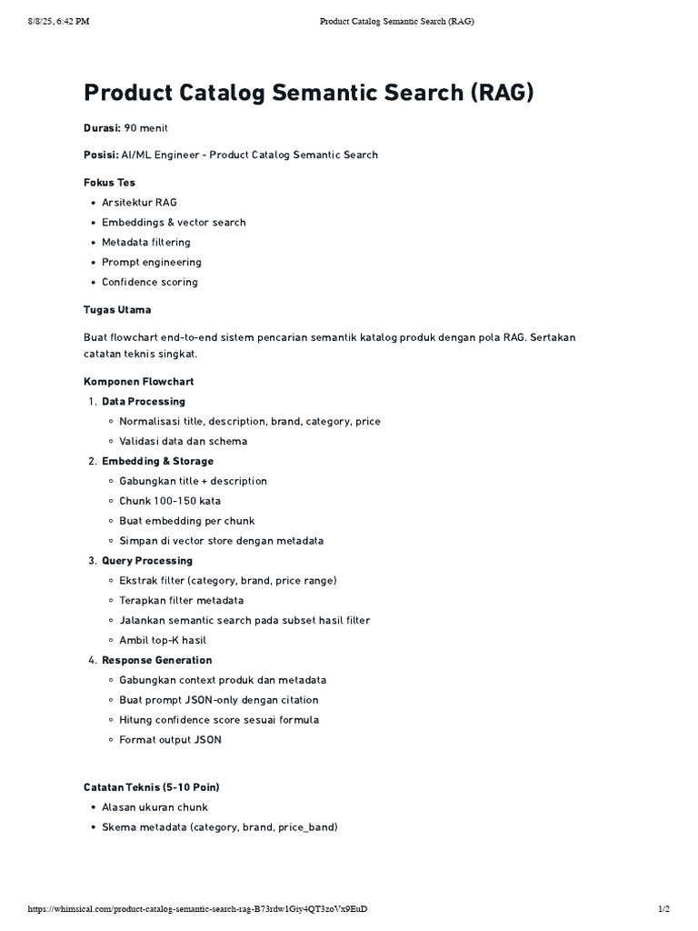 Product Catalog Semantic Search (RAG) | PDF | Metadata | Computer File Formats