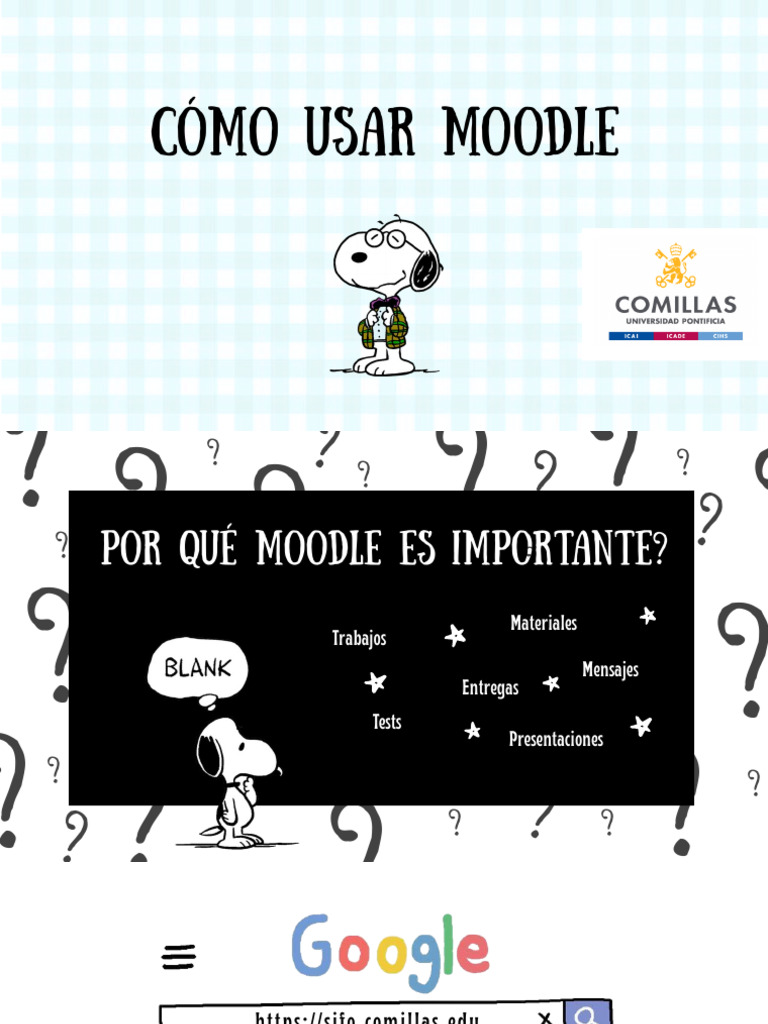 Guía para Usar Moodle en Comillas | PDF