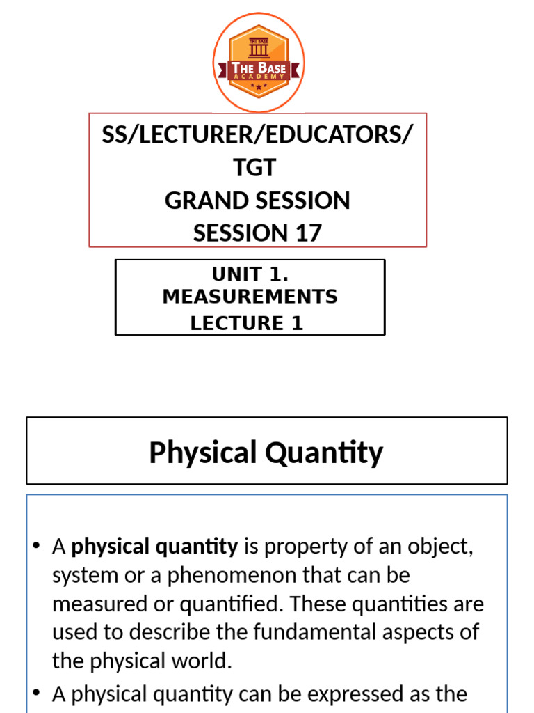 Unit 1 Measurements Lecture 1 | PDF | Angle | Gallon