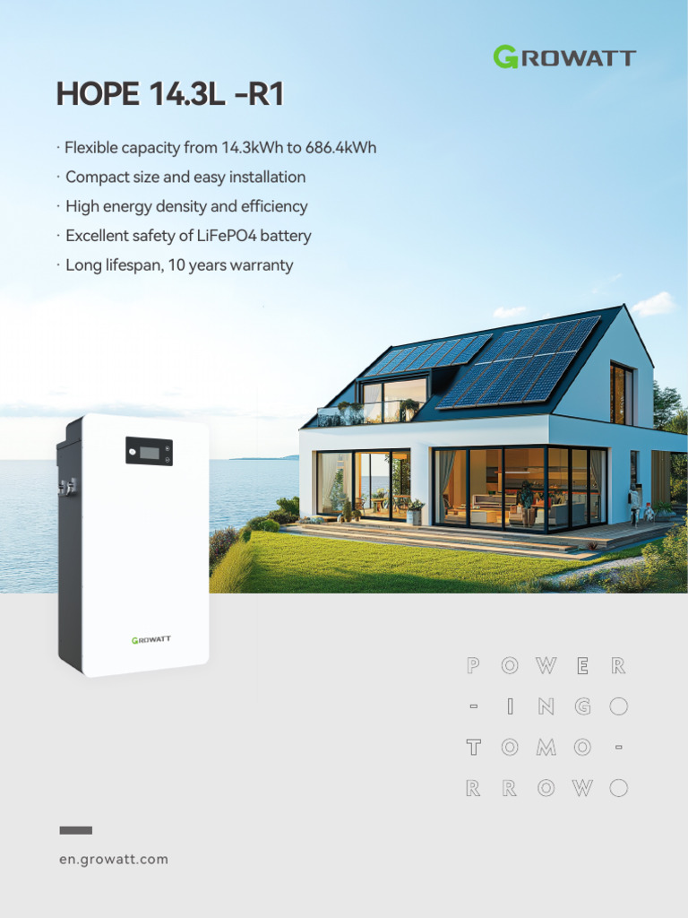 Growatt HOPE 14.3L-R1 Battery Overview | PDF | Power (Physics ...