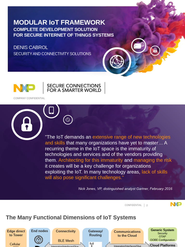 NXP Modular IoT Framework Overview | PDF | Internet Of Things | Gateway ...