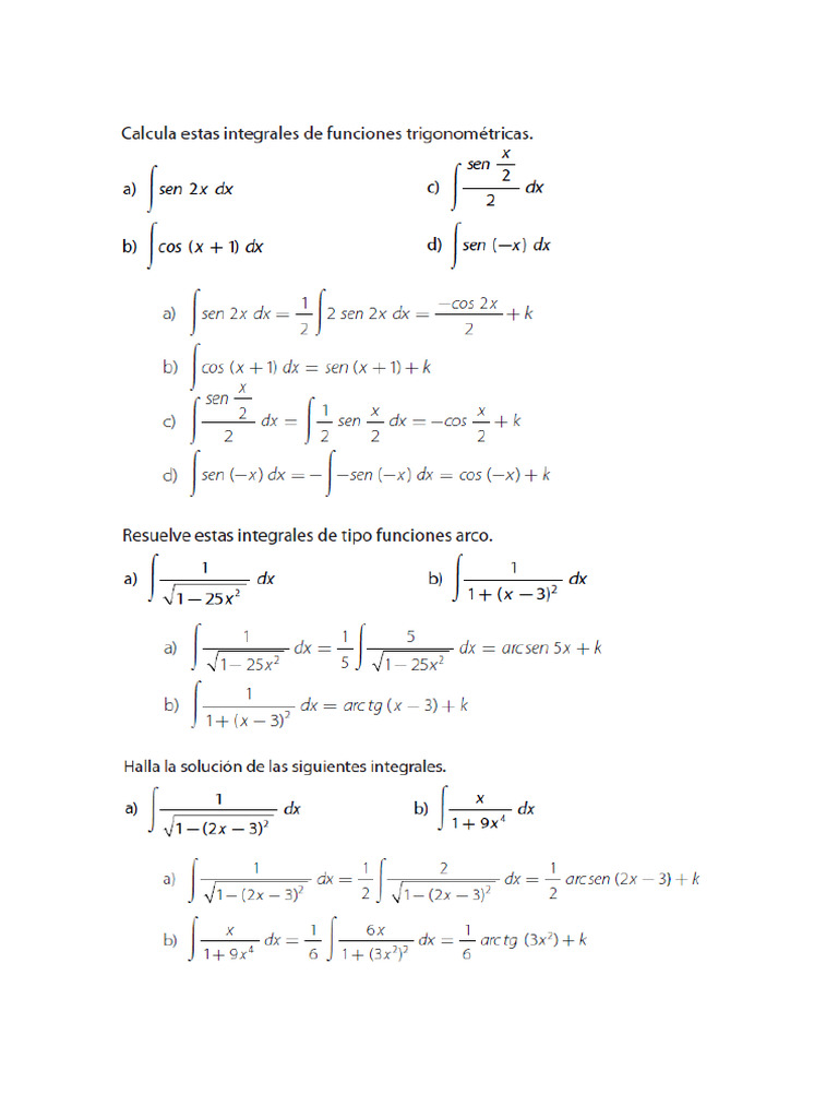 Guía para resolver integrales irracionales | PDF