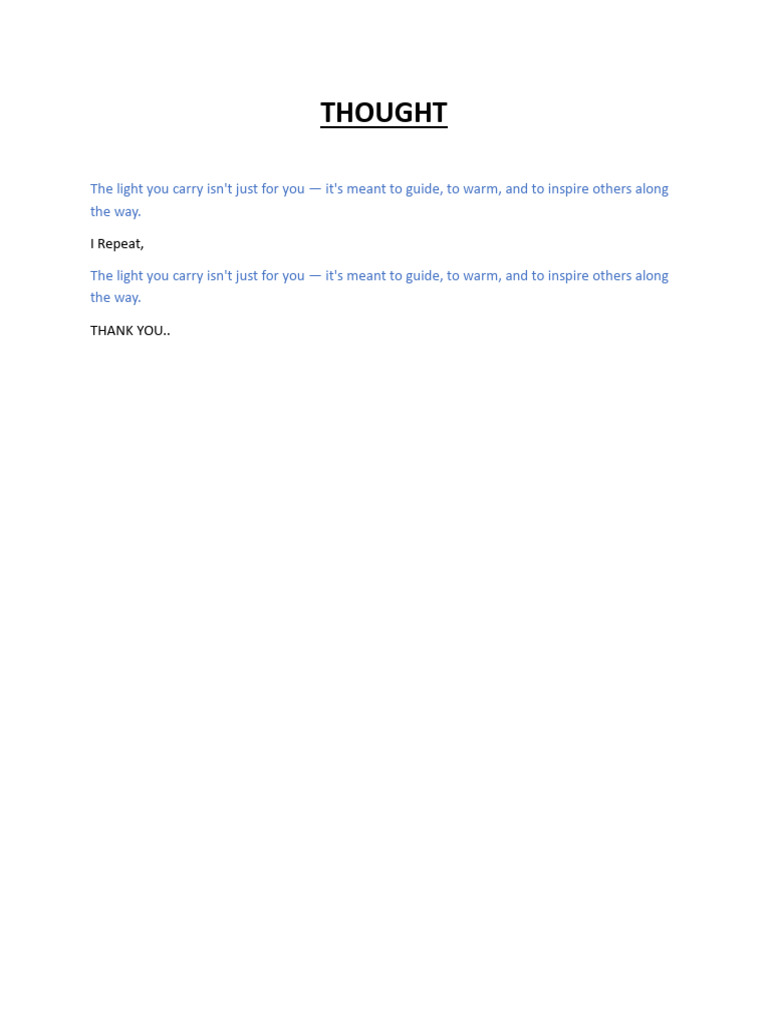Thought | PDF