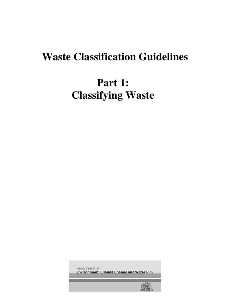 Waste Classification | PDF | Municipal Solid Waste | Waste