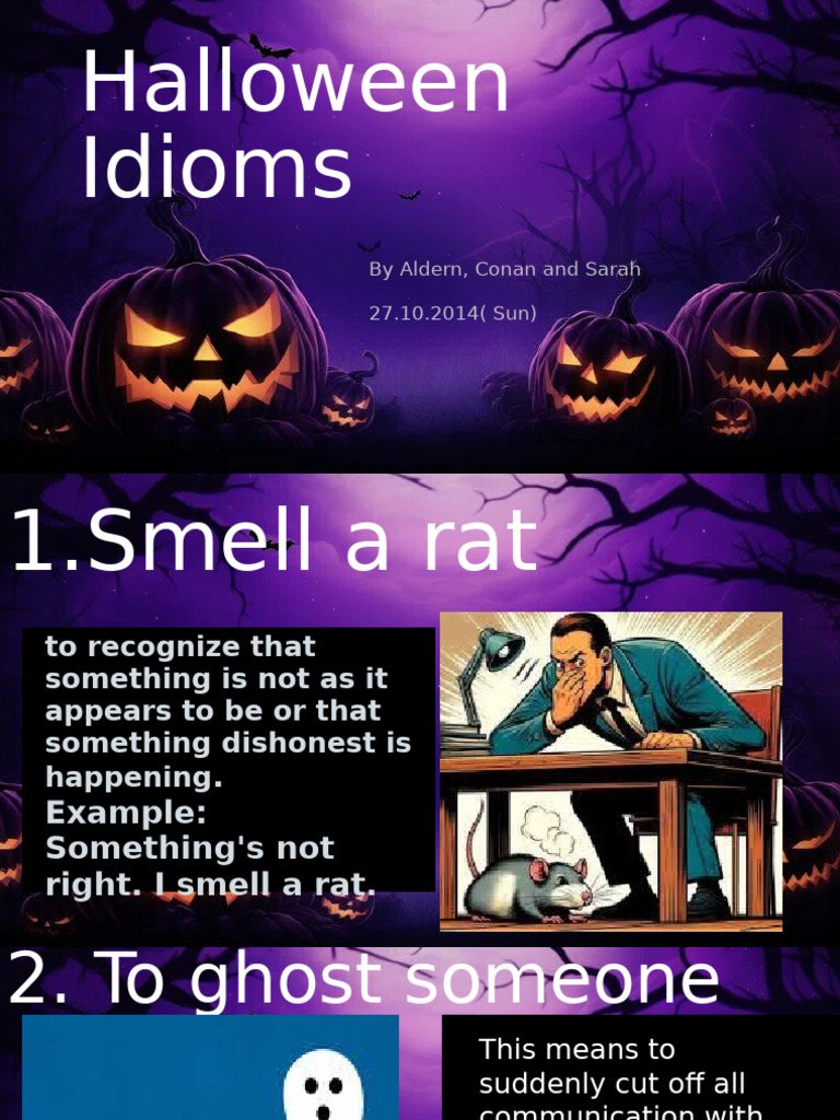 Halloween Idioms Explained | PDF
