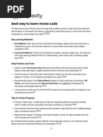 Morse Code Cheat Sheet | PDF