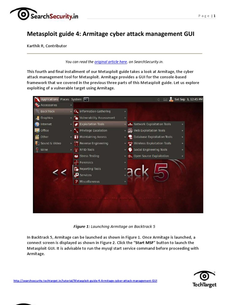 Metasploit Guide 4: Armitage Cyber Attack Management Gui: You Can Read ...