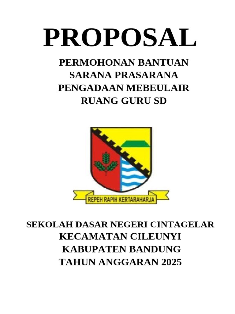 Contoh Proposal Bantuan Ke Disdik | PDF