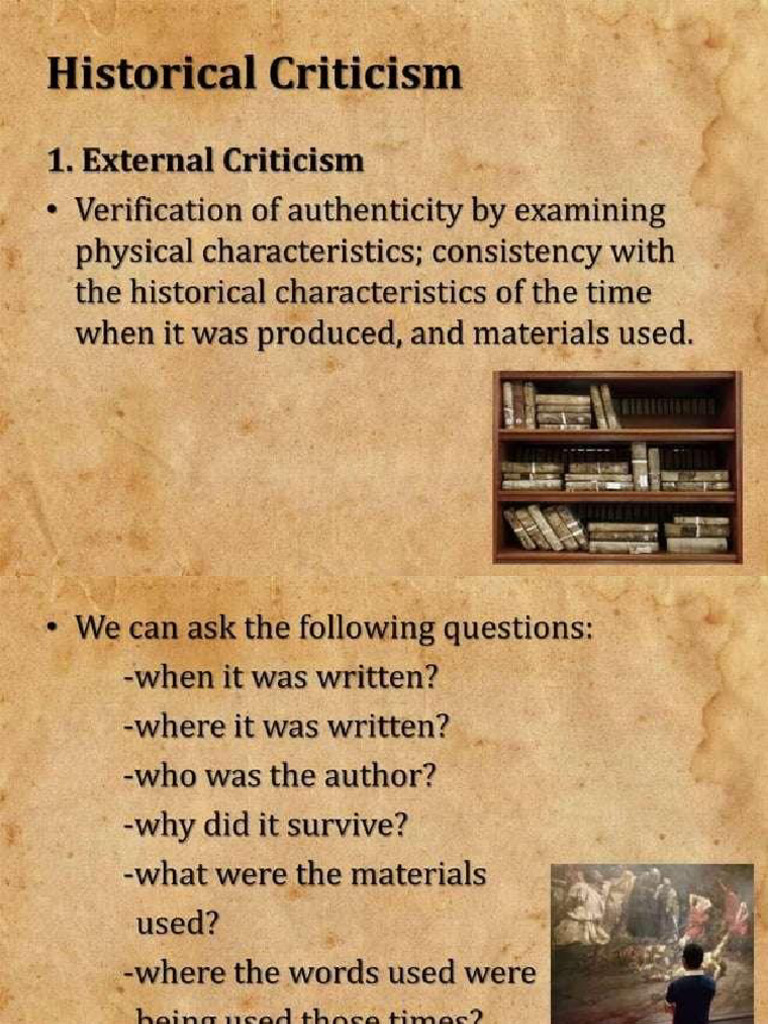 Historical Criticism | PDF