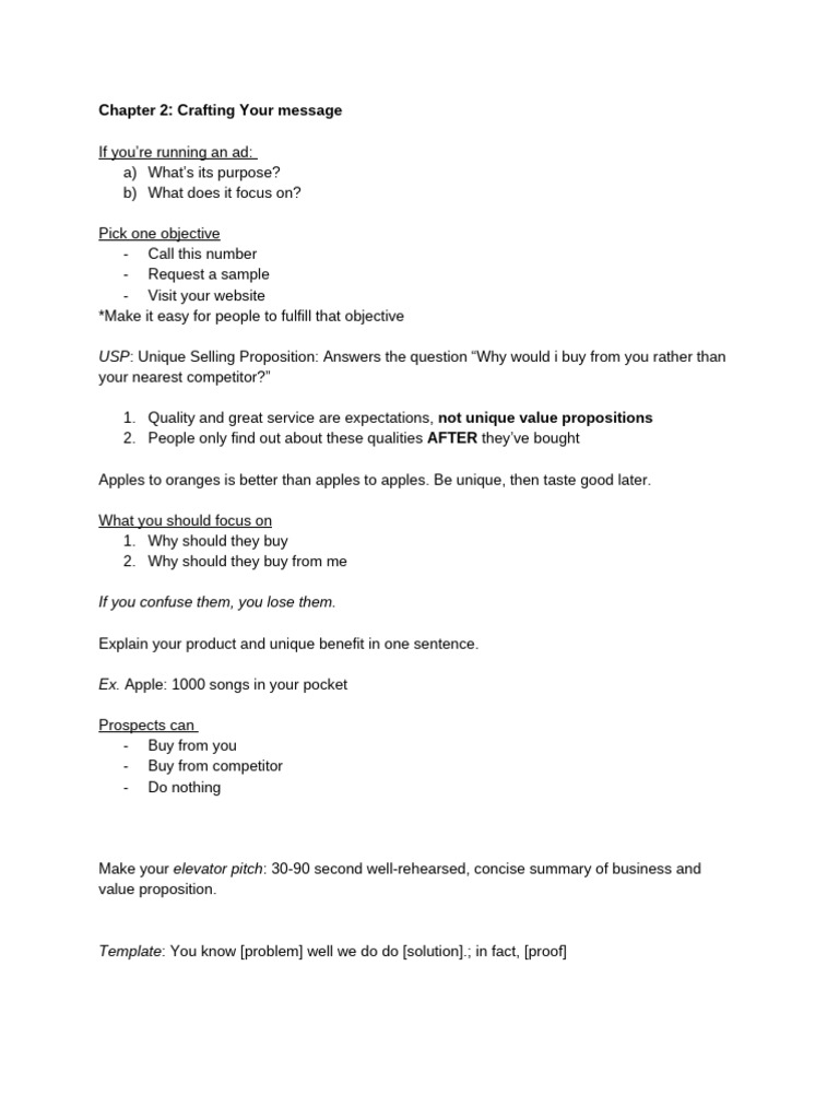 Crafting Effective Marketing Messages | PDF | Marketing